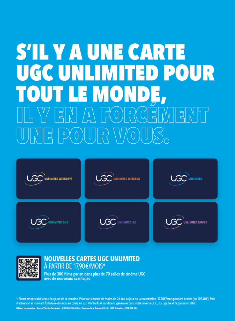 Le cinéma plus accessible que jamais avec les nouvelles offres UGC Unlimited – Groupe UGC